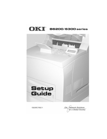 OKI B6200 Mono Printer Setup guide | Manualzz
