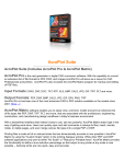 AcroPlot Suite Pro & Matrix User Manual | Manualzz