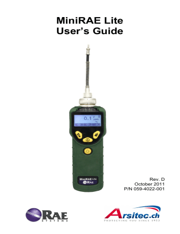 MiniRAE Lite User`s Guide | Manualzz