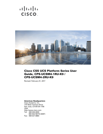Cisco UCS Platform Series User Guide, UCSM4 1RU-K9 / UCSM4 2RU-K9 ...