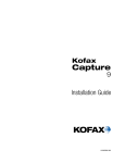 Kofax Capture 10.1 Administrator's Guide | Manualzz