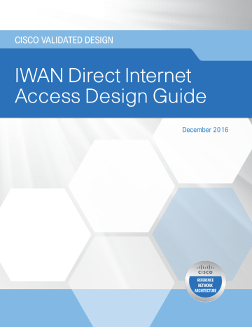 Cisco Intelligent WAN Direct Internet Access Design Guide | Manualzz
