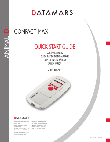 DATAMARS COMPACT MAX Quick Start Guide | Manualzz