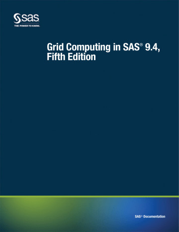 SAS Grid Computing 9.4 Grid Computing User Manual | Manualzz