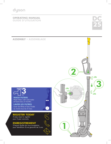 Dyson DC 25 Operating Manual | Manualzz