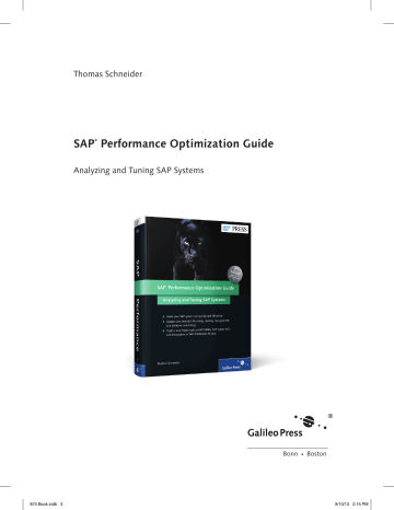 SAP system guide: Analyzing and Tuning SAP Systems | Manualzz