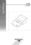 Mettler Toledo P-52RUE Manual - Dot Matrix Printer User Guide | Manualzz