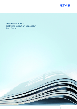 ETAS LABCAR-RTC - User Guide, User's Guide | manualzz.com