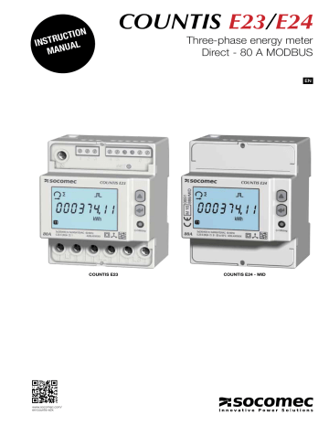 Socomec COUNTIS E2x Operating instructions | Manualzz