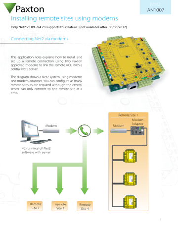 Paxton access control system application note | Manualzz