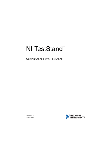 NI TestStand Getting Started Guide | Manualzz