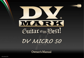 DV Micro 50 Guitar Amplifier Owner's Manual | Manualzz