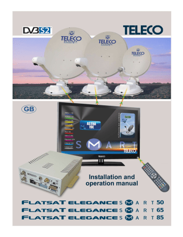TELECO Flat Sat Elegance Smart 50, 65, 85 Installation Manual | Manualzz