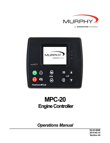 Murphy PowerCore MPC-20 Operations Manual | Manualzz