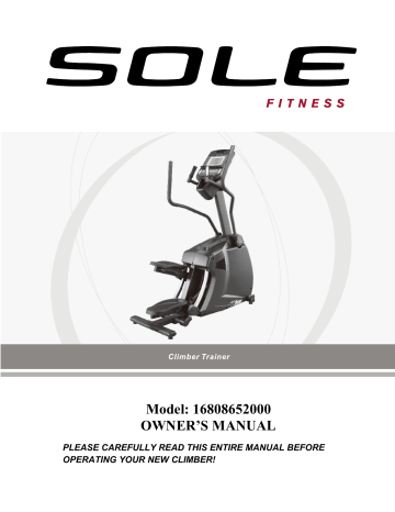 Sole SC200 Stepper Owner Manual | Manualzz
