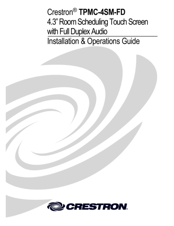 Crestron TPMC-4SM-FD Installation guide | Manualzz