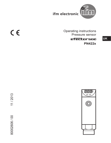ifm electronic Pressure sensor PN422x Operating instructions | Manualzz