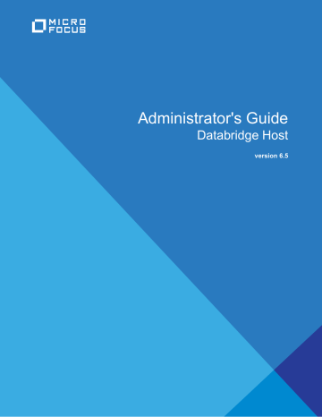 Databridge Host Administrator's Guide | Manualzz