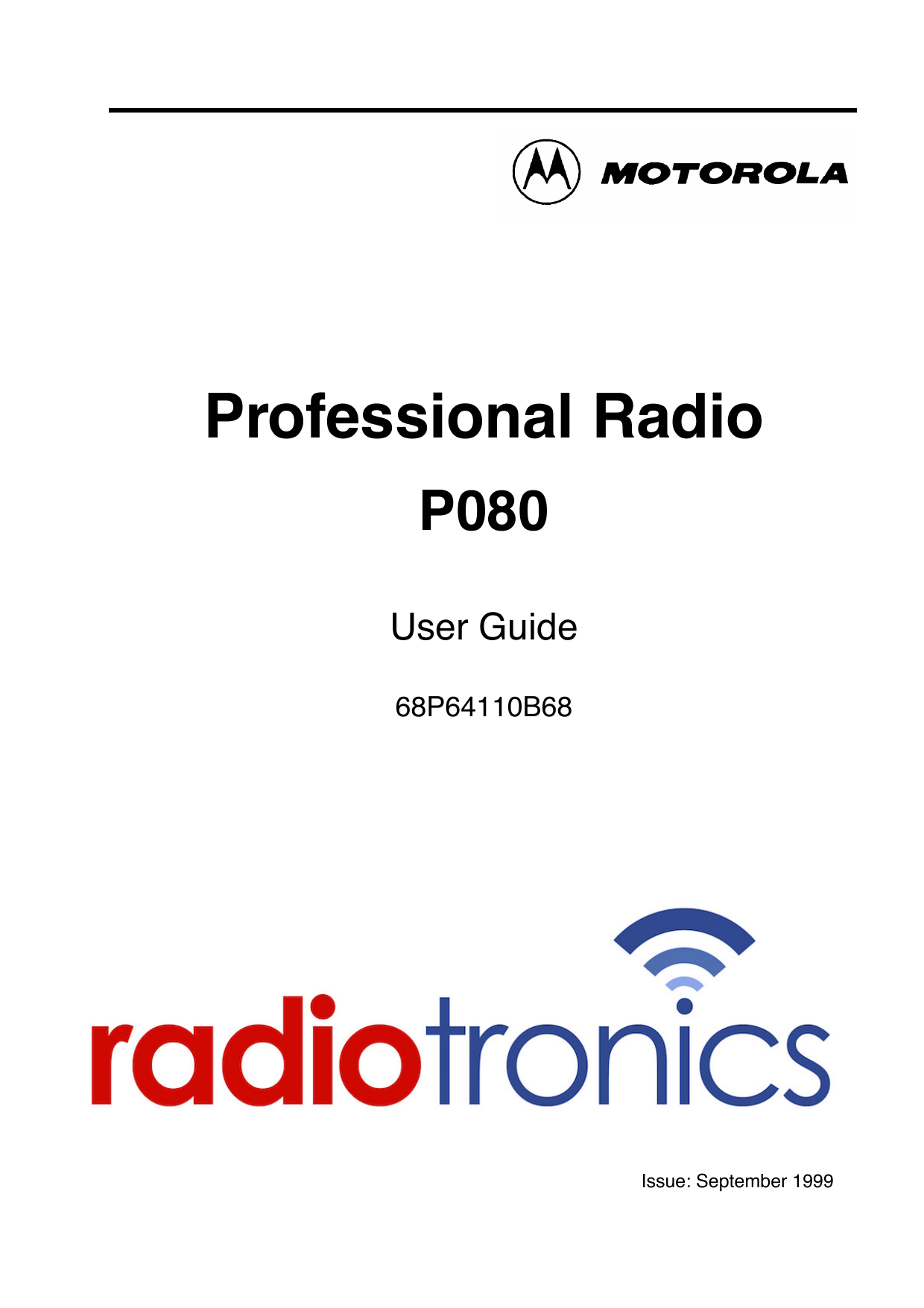 Motorola P080 User manual | Manualzz