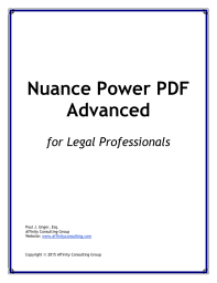 Nuance Power PDF Advanced - User manual, installation Guide, Product Datasheet