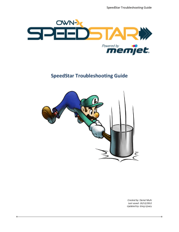 SpeedStar Troubleshooting Guide | Manualzz