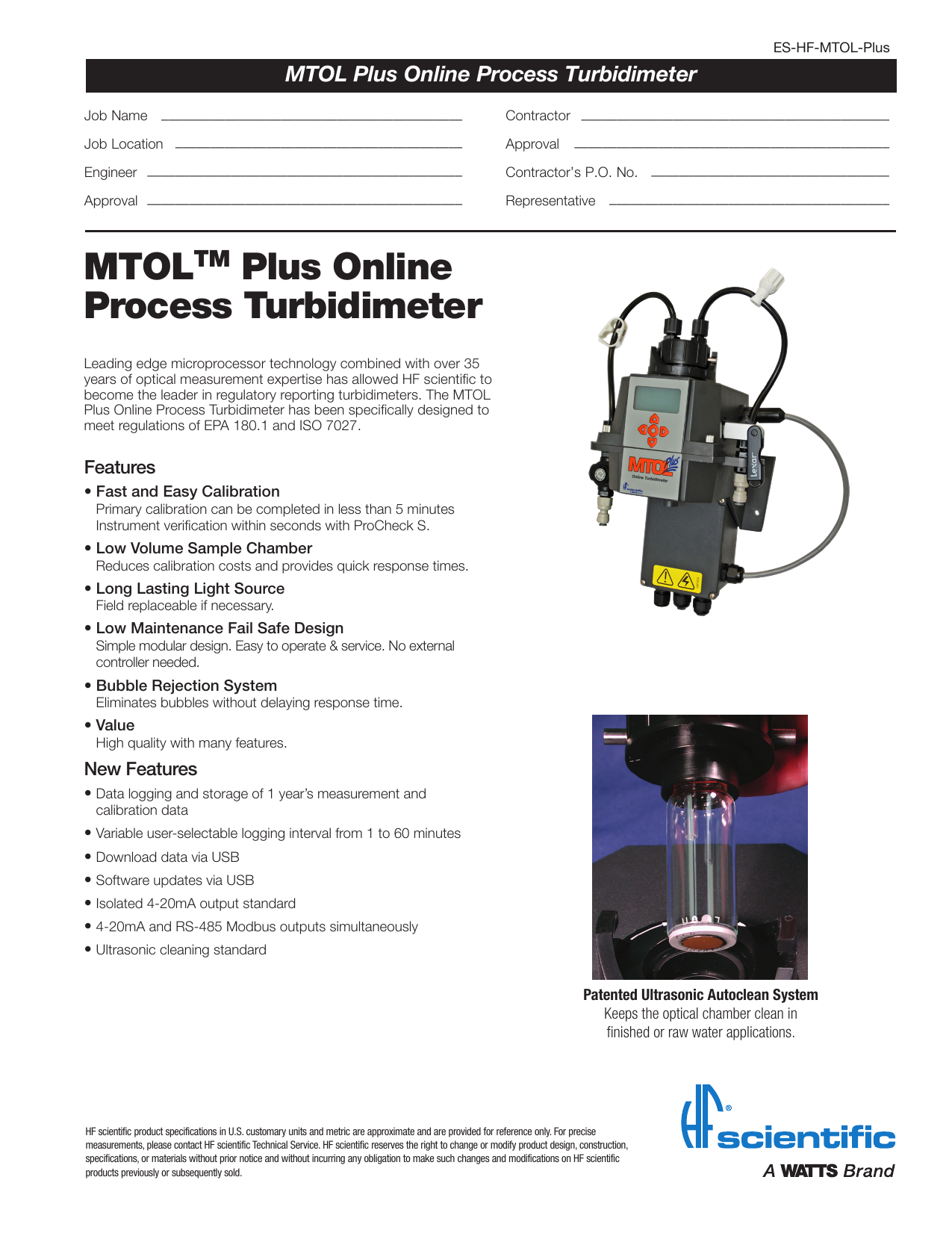 HFscientific MTOL Turbidimeter, 48% OFF