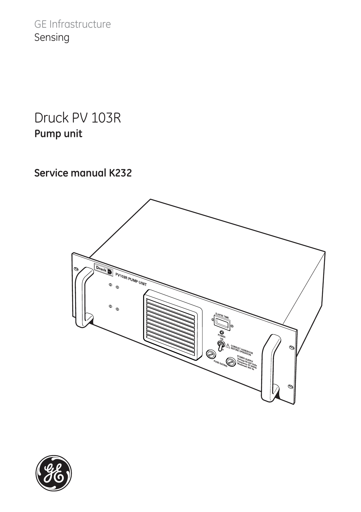 GE Druck PV 103R Pressure/Vacuum Supply Unit Manual PDF | Manualzz