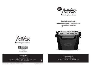 LifeChoice Activox XYC100B Operator's Manual | Manualzz