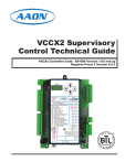 AAON VCCX2 SS1088 Supervisory Control Technical Guide | Manualzz