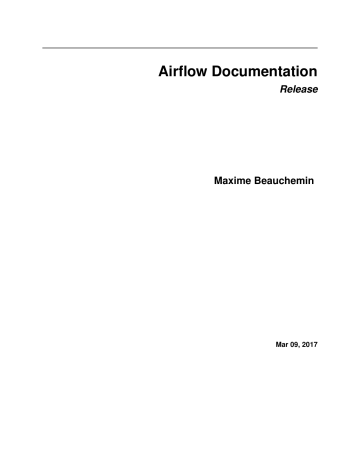 Airflow Release Documentation - Apache | Manualzz