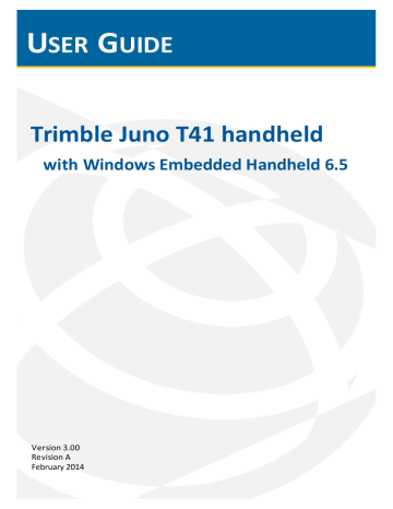Trimble Juno T41 User Guide | Manualzz