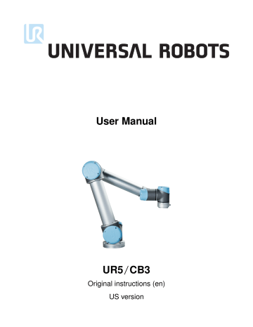 Universal Robots CB3 Original Instructions Manual | Manualzz