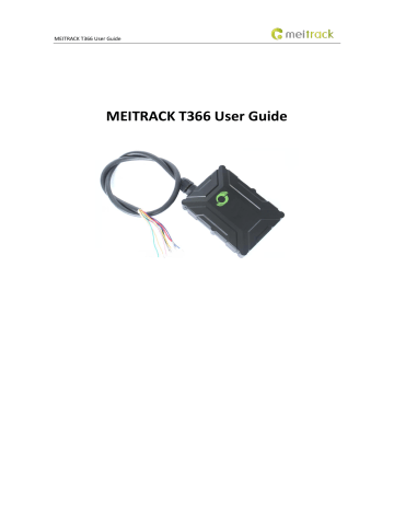 MEITRACK T366 User Guide | Manualzz