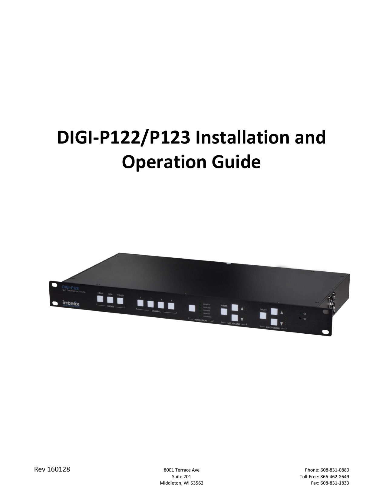 DIGI-P122/P123 Installation Guide | Manualzz