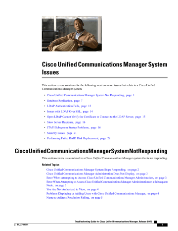 Cisco Unified Communications Manager Troubleshooting Guide | Manualzz