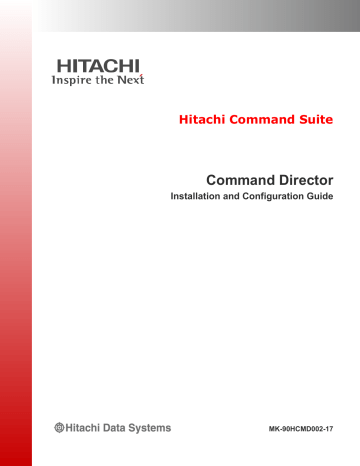 Hitachi Command Director Installation and Configuration Guide | Manualzz
