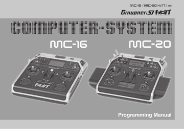 GRAUPNER HoTT MC-20 Series Programming Manual | Manualzz