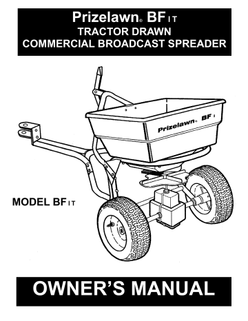 Prizelawn Spreader BF l T Owner's Manual | Manualzz