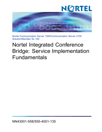 Nortel Meridian SL-100 Fundamentals | Manualzz