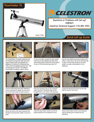 Celestron PowerSeeker 76 Owner’s Manual | Manualzz