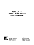 ATI 2i Aerosol Photometer Operation and Maintenance Manual | Manualzz