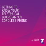 Telstra Call Guardian 301 Additional Handset User Guide | Manualzz
