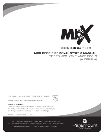 Paramount MDX Debris Removal System Manual | Manualzz