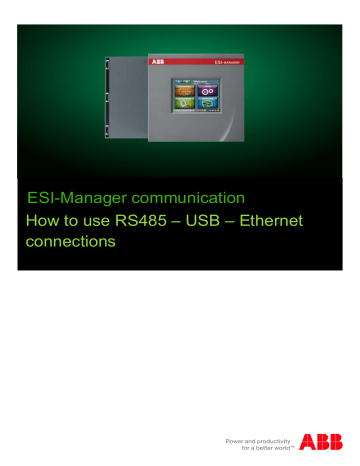 ESI-Manager User Manual | Manualzz