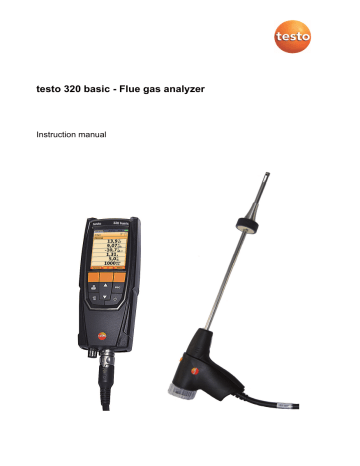 testo 320 basic - Flue gas analyzer Instruction manual | Manualzz