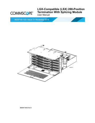 LSX 288-Position Termination With Splicing Module User Manual | Manualzz