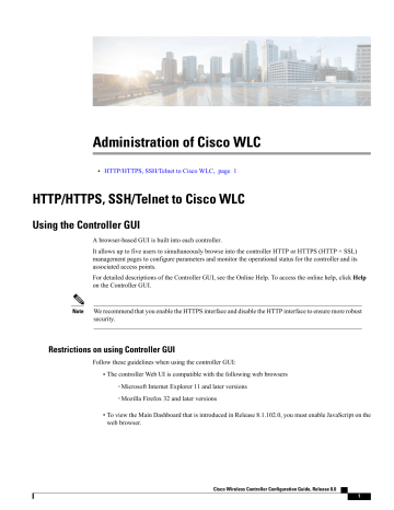 Cisco Wireless Controller 5500 Configuration Guide | Manualzz