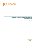 Teradata Studio and Studio Express Installation Guide - Release 16.10 ...