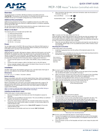 ControlPad Massio MCP-108 Quick Start Guide | Manualzz