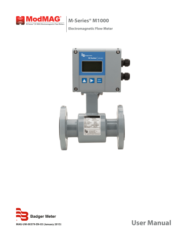 Badger Meter M-Series M1000 User Manual | Manualzz